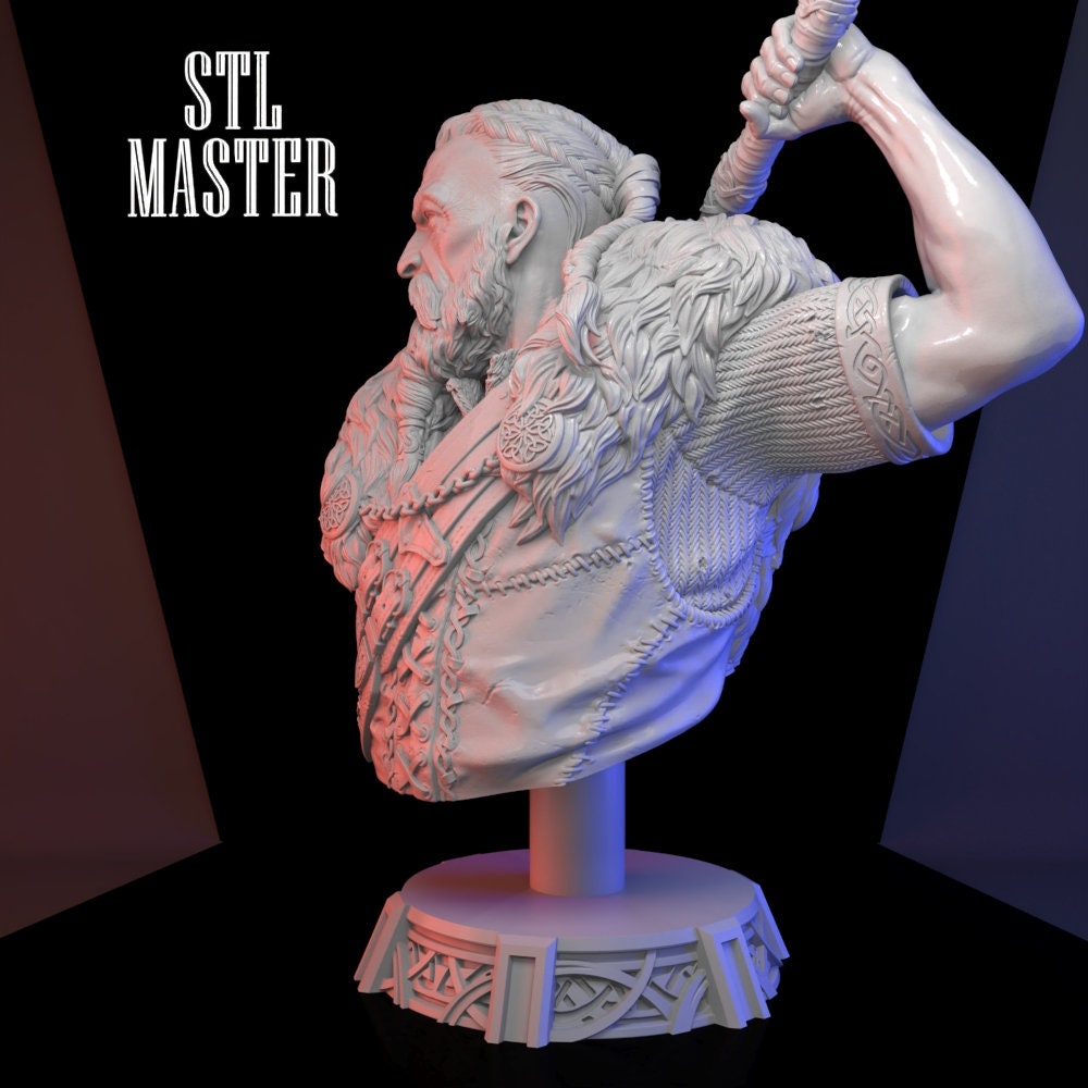 The Viking Bust 3D Print STL File for 3D Printing Instant - Etsy UK