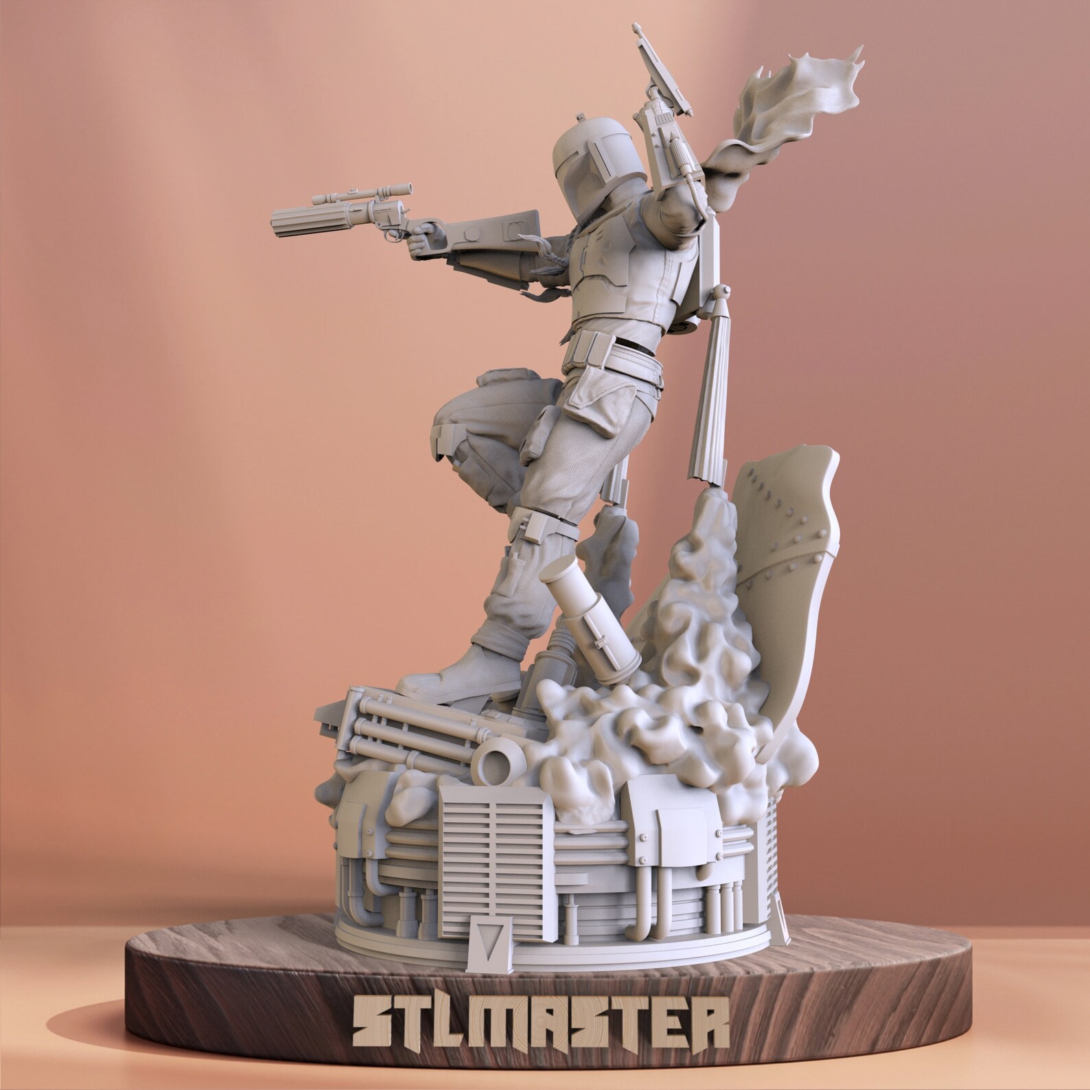Boba Feet Star Wars 3D Print STL File for 3D Printing, Instant Download ...