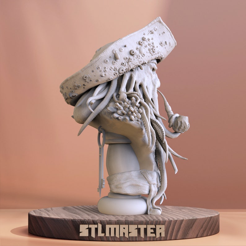 Davy Jones Bust 3D Print STL File for 3D Printing, Instant Download ...
