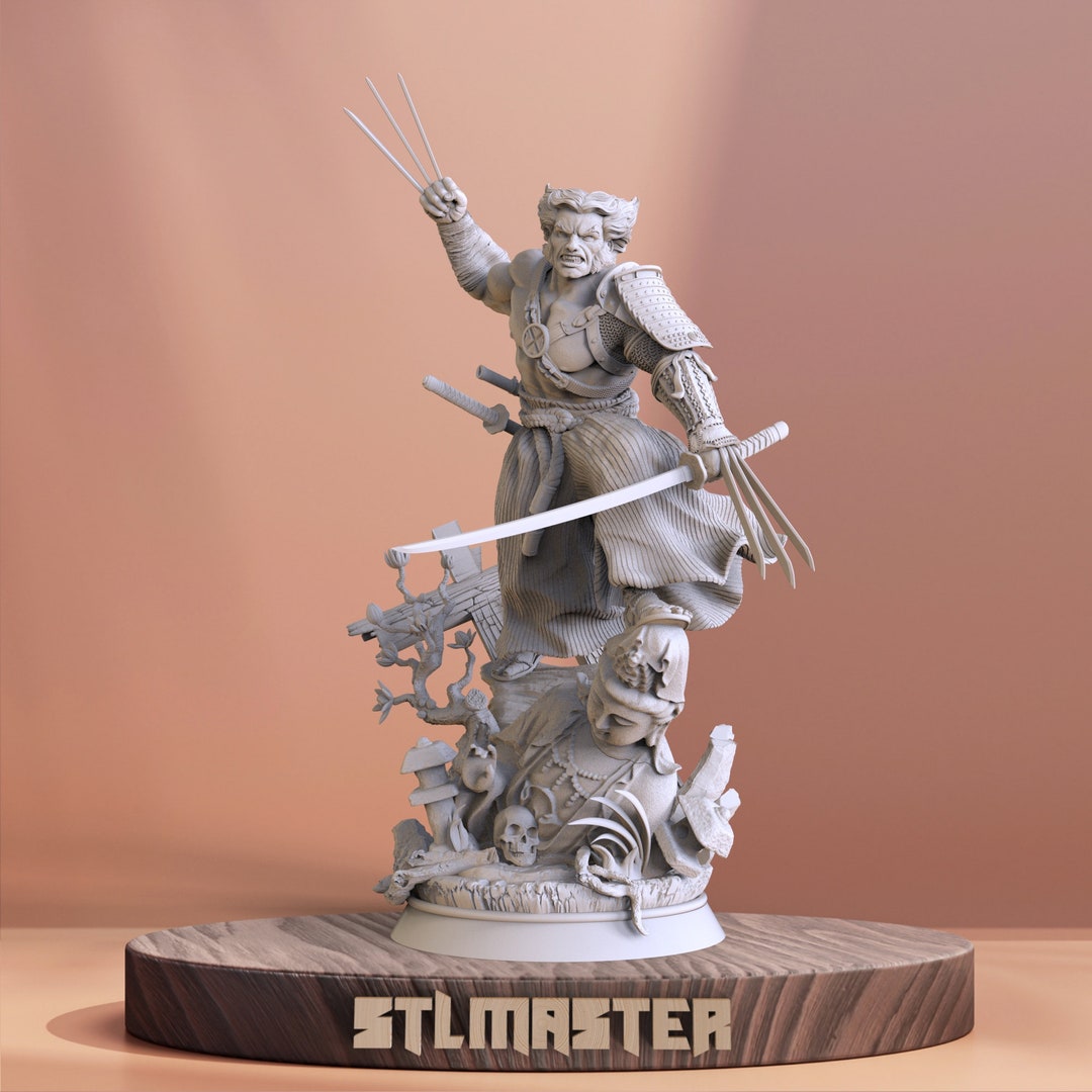 Wolverine Samurai 3D Print STL File for 3D Printing, Instant Download ...