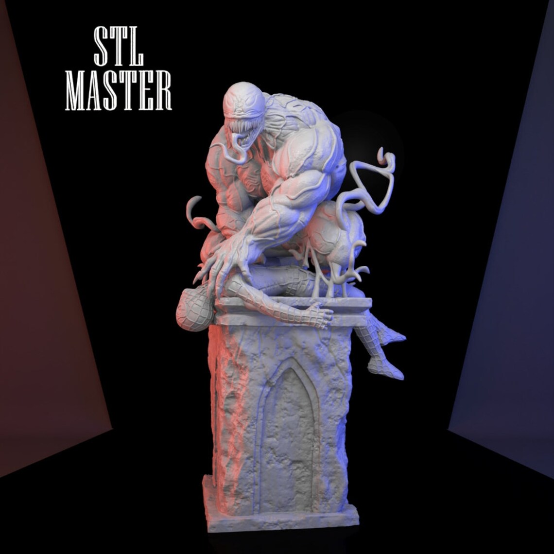 Venom Vs Spiderman 3D Print STL File for 3D Printing Instant - Etsy Canada