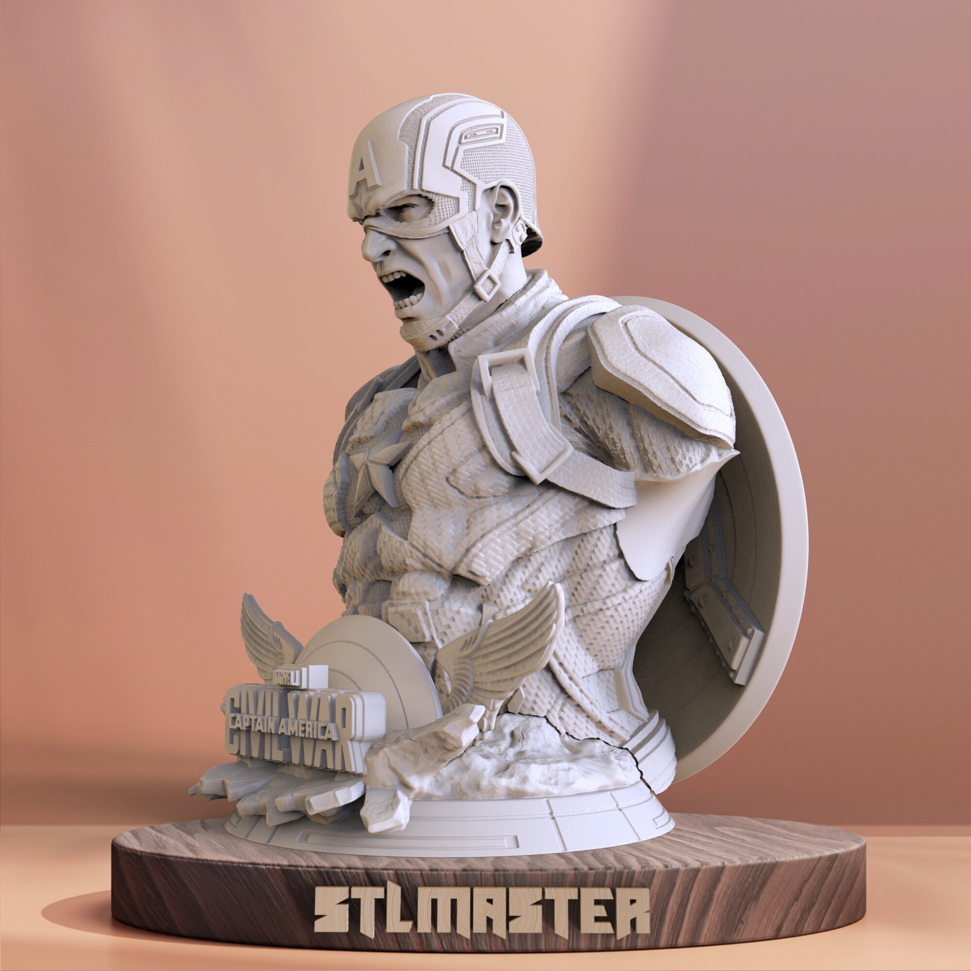 Captain Bust 3D Print STL File for 3D Printing Instant - Etsy