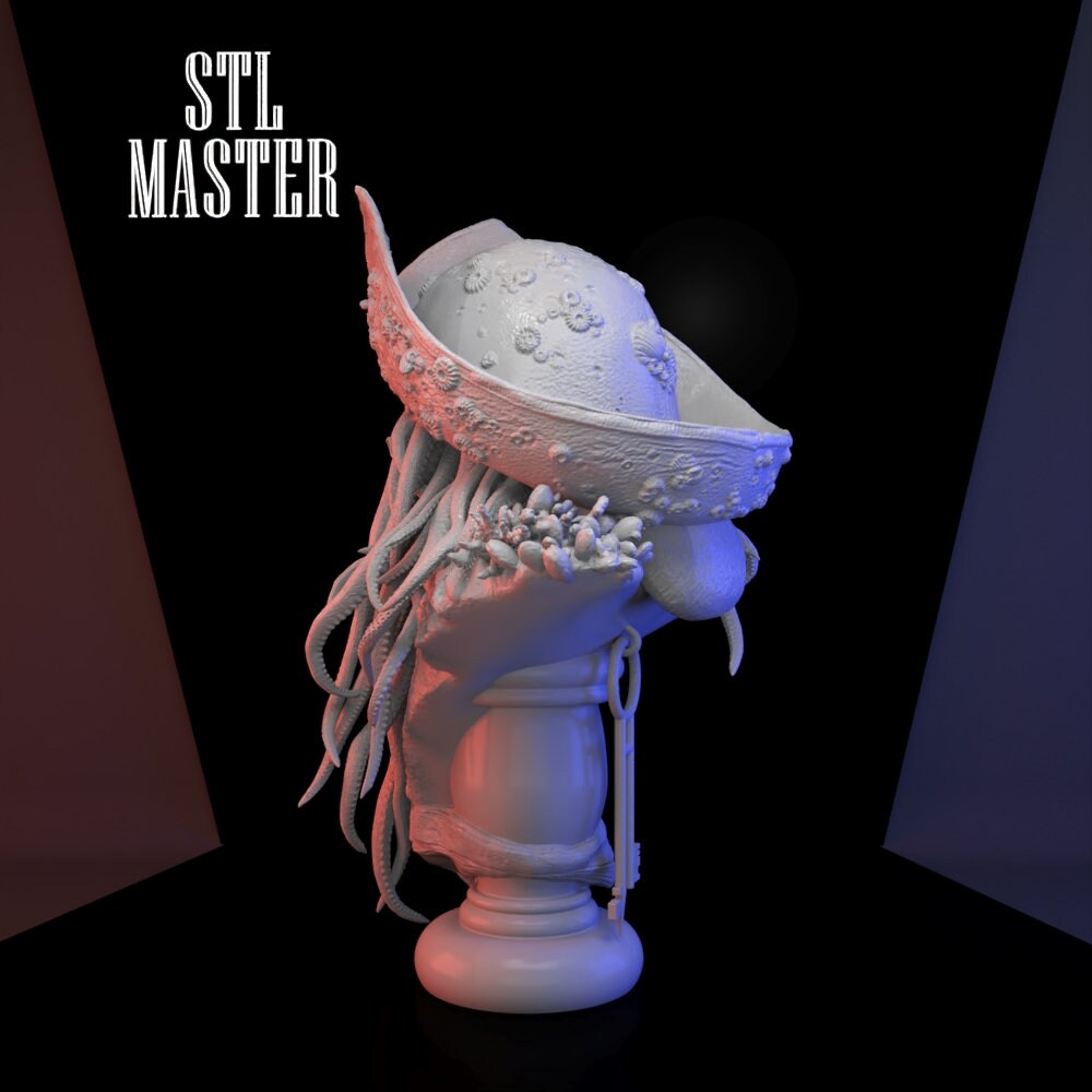 Davy Jones Bust 3D Print STL File for 3D Printing Instant - Etsy UK