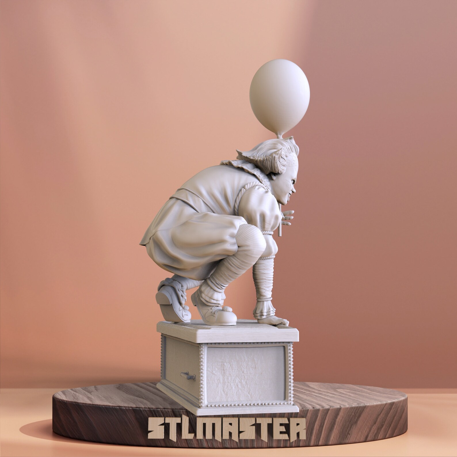 Pennywise 3D Print STL File for 3D Printing, Instant Download Drive ...