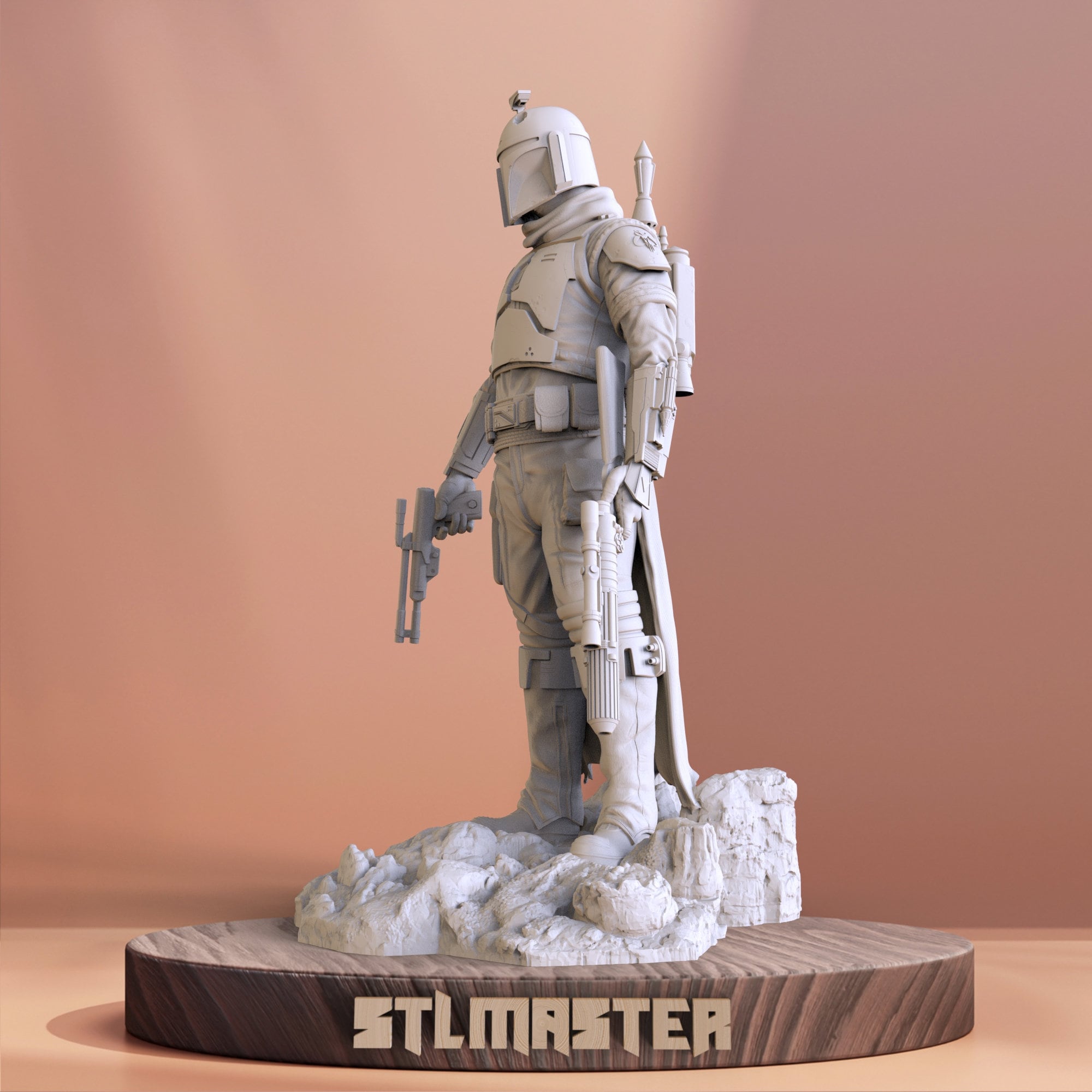Boba Fett Star Wars 3D Print STL File for 3D Printing Instant - Etsy