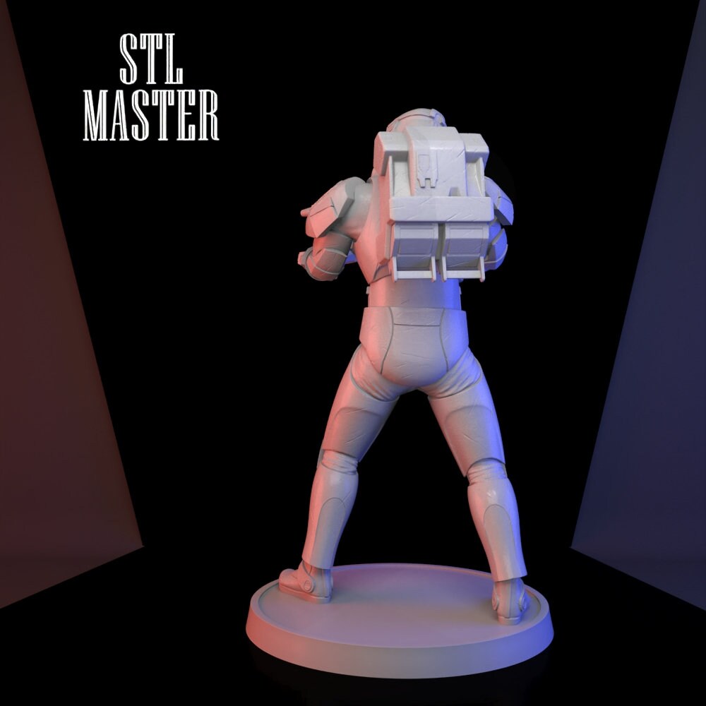 Republic Commando Figurine 3D Print STL File for 3D Printing - Etsy