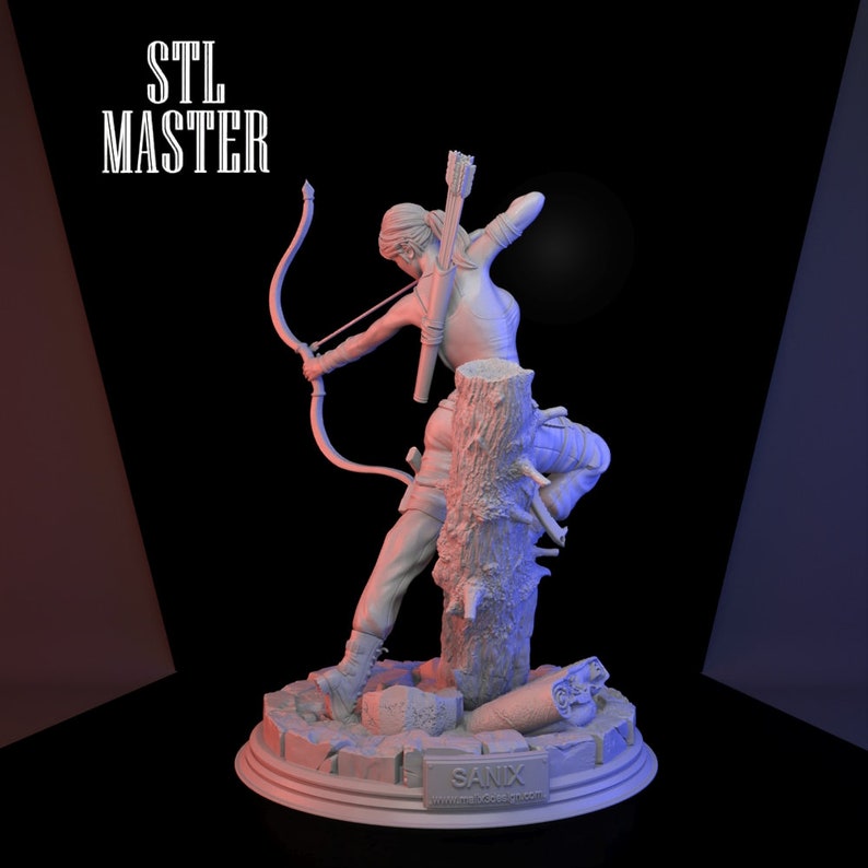Lara Croft 3D Print STL File for 3D Printing Instant Download - Etsy UK