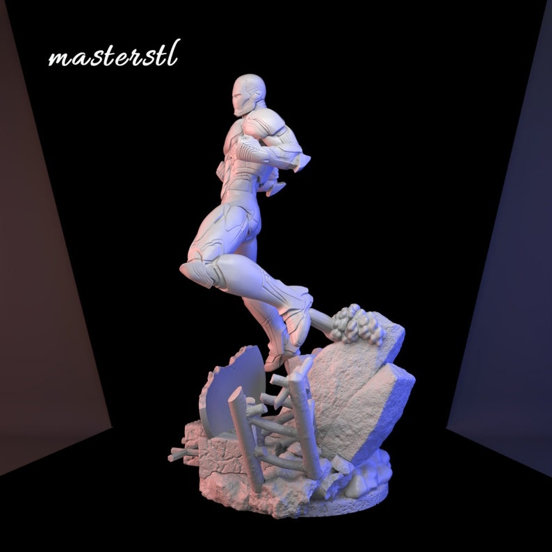 Iron Man and the Shield 3D Print STL File for 3D Printing - Etsy