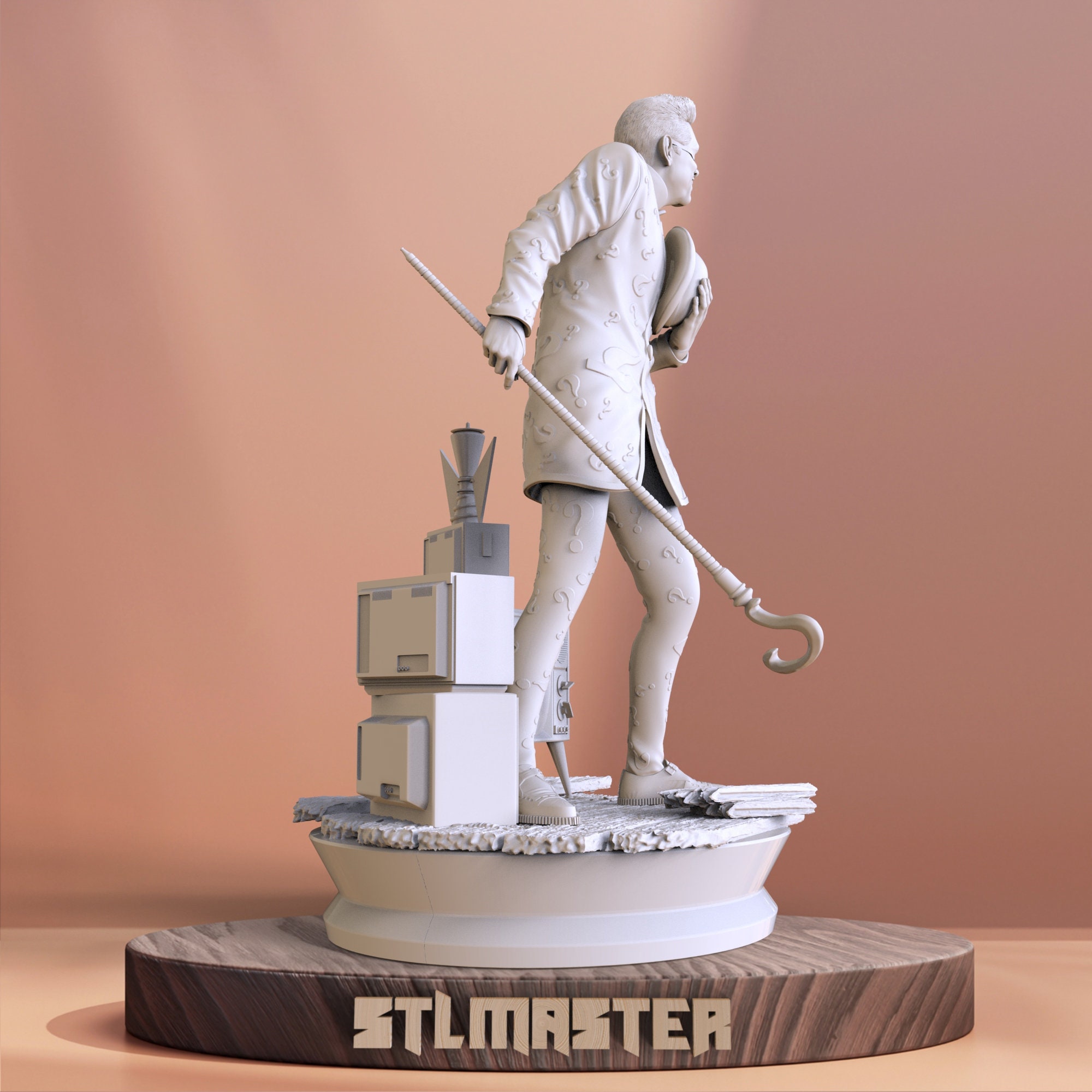 Riddler 3D Print STL File for 3D Printing, Instant Download Drive Link ...