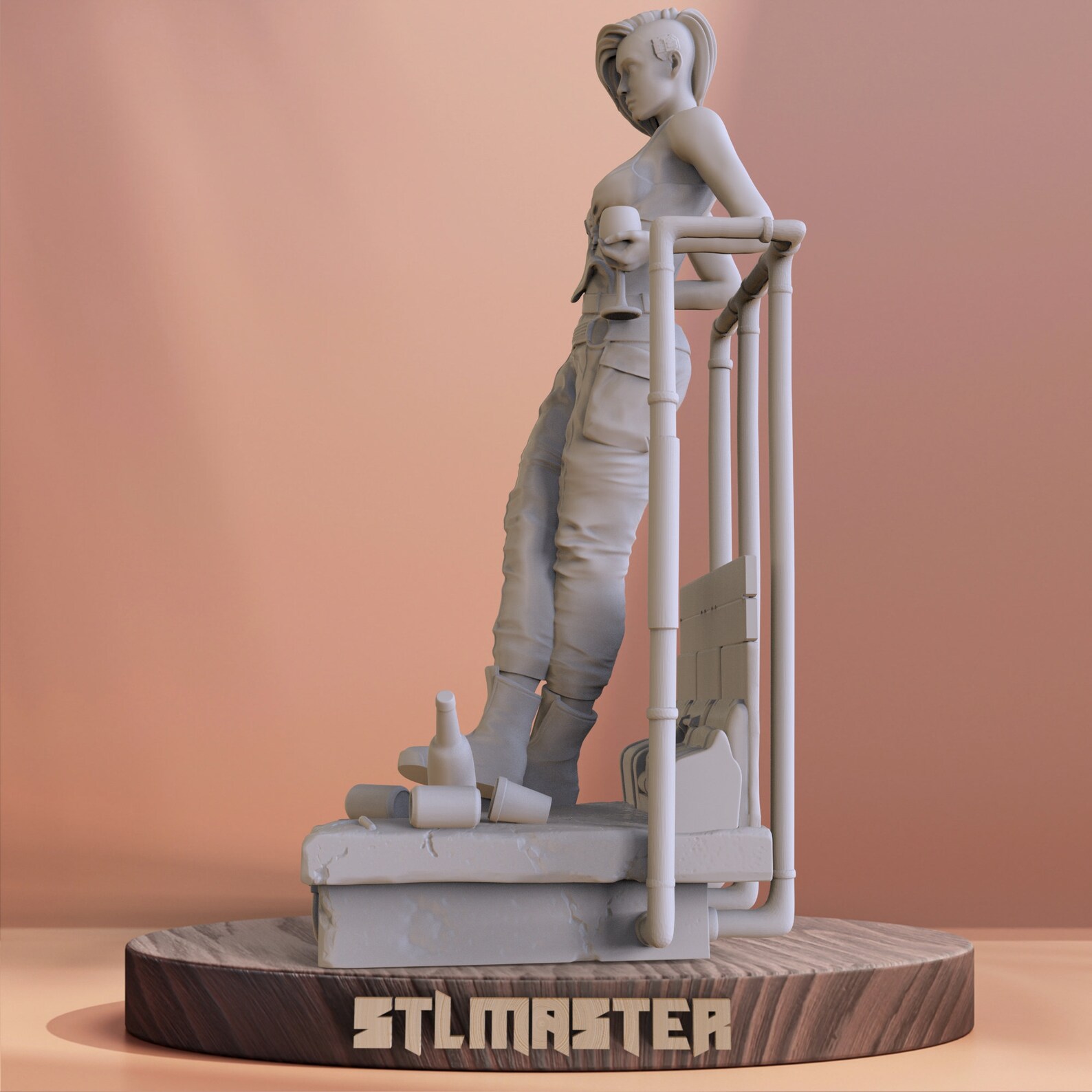 Cyberpunk Judy Alvarez 3d Print Stl File For 3d Printing Instant Download Drive Link Etsy 