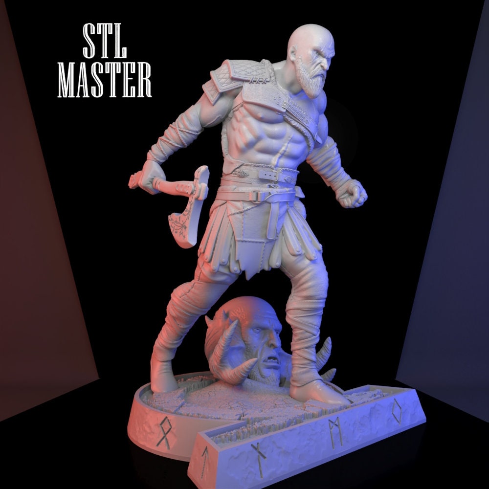 Kratos God of War 3D Print STL File for 3D Printing Instant - Etsy ...