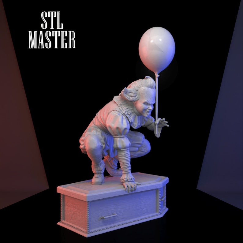 Pennywise 3D Print STL File for 3D Printing Instant Download - Etsy
