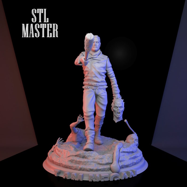 The Walking Dead Negan 3D Print STL File for 3D Printing, Instant ...