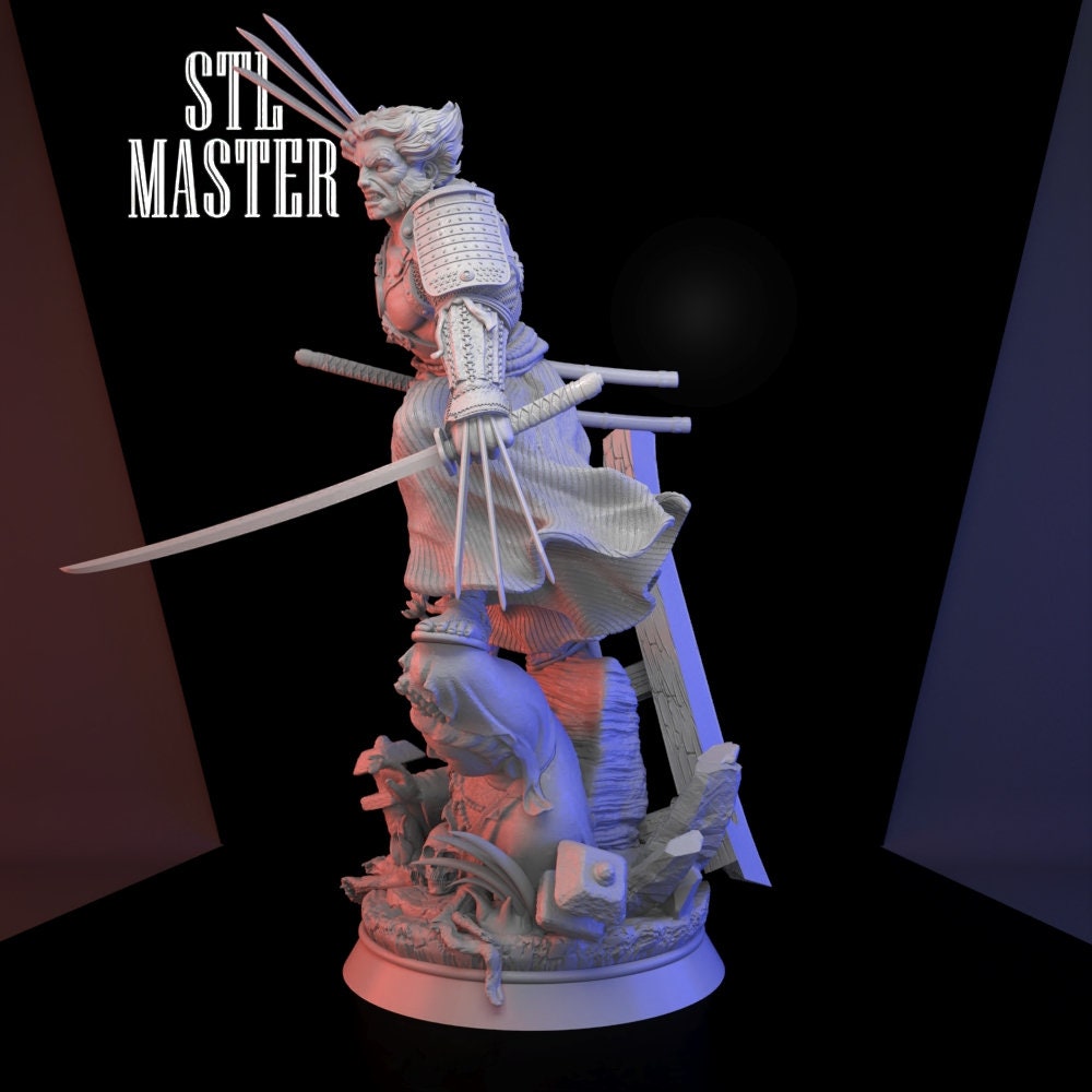 Wolverine Samurai 3D Print STL File for 3D Printing Instant - Etsy UK
