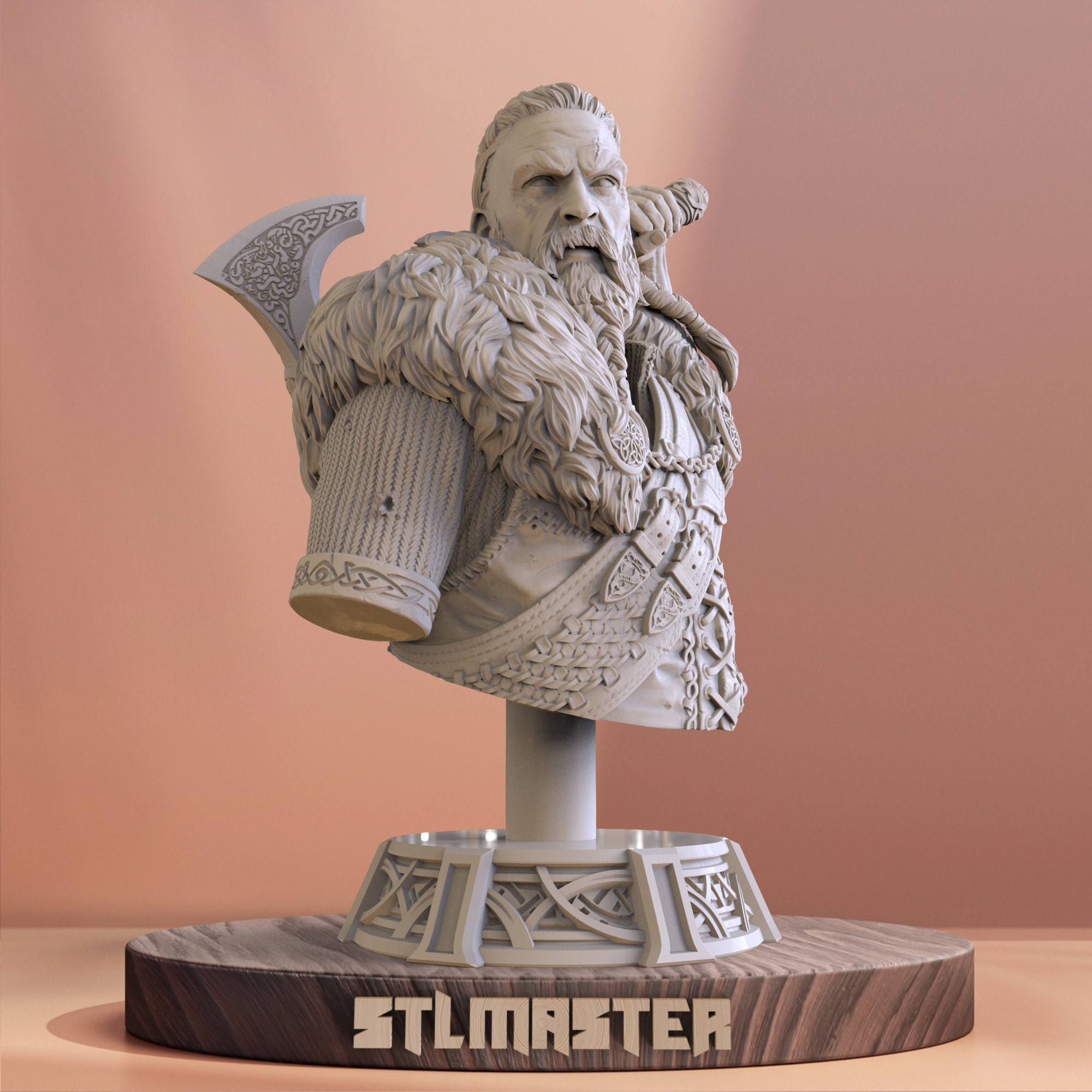 The Viking Bust 3D Print STL File for 3D Printing Instant - Etsy