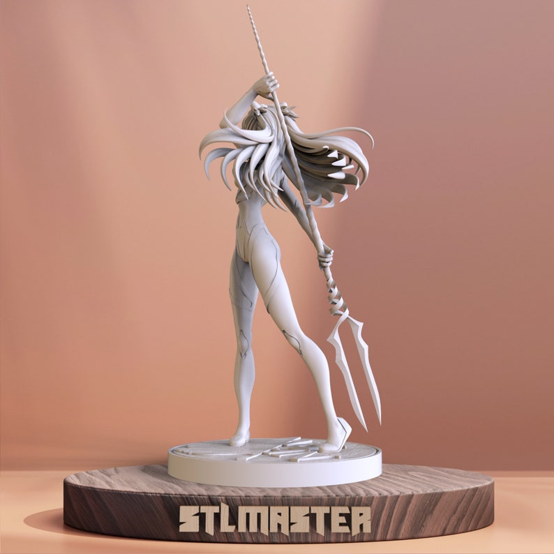 Aska Anime Girl 3d Print Stl File For 3d Printing Instant Download