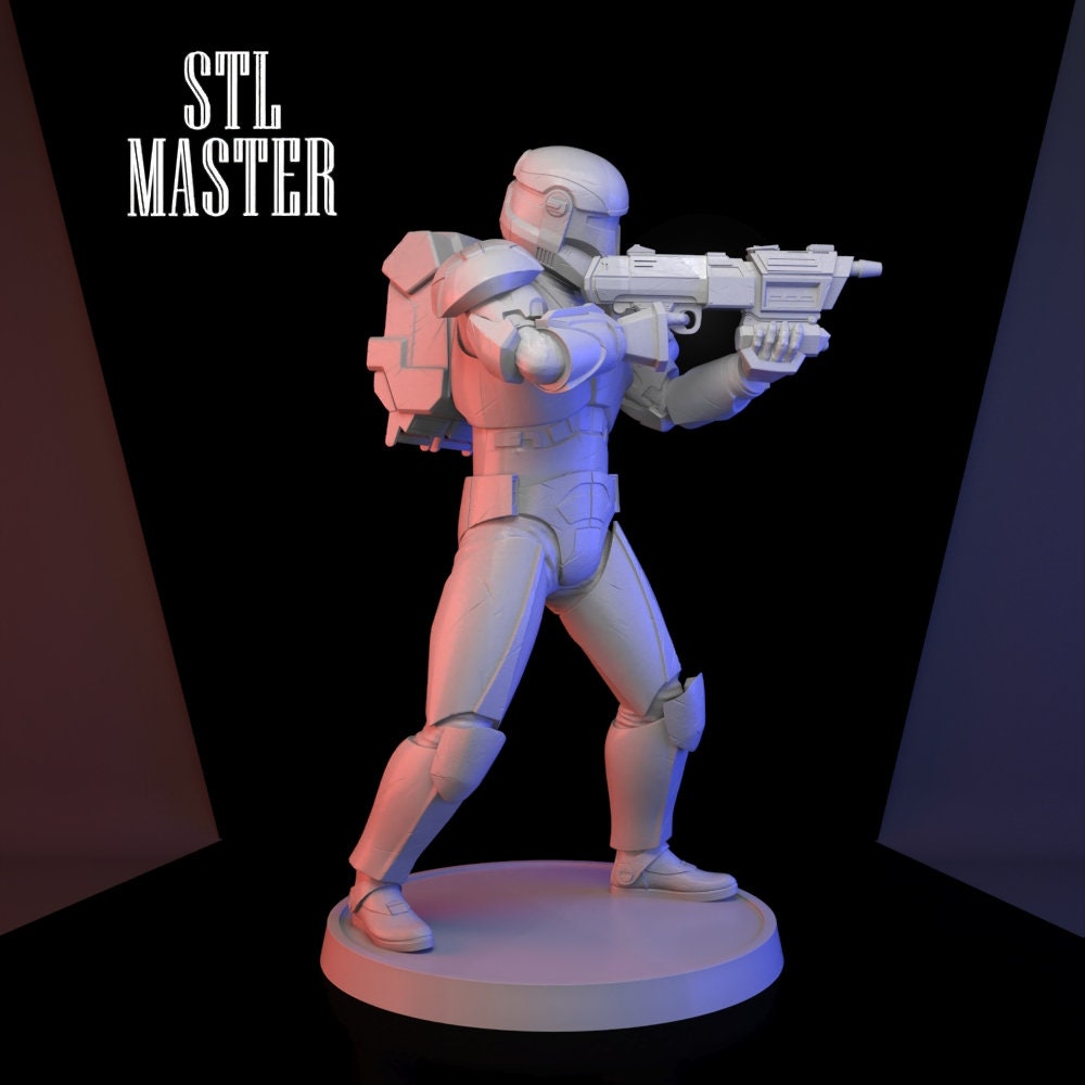Republic Commando Figurine 3D Print STL File for 3D Printing - Etsy