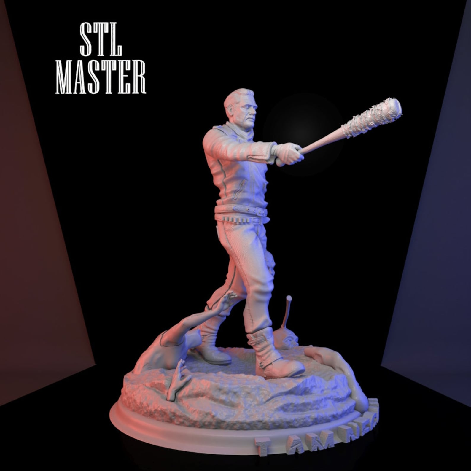 The Walking Dead Negan 3D Print STL File for 3D Printing - Etsy