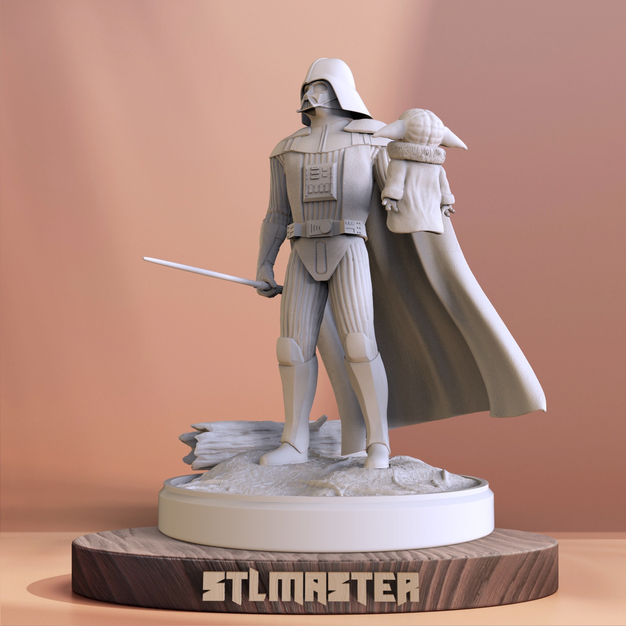 Darth Vader Diorama Star Wars 3D Print STL File for 3D - Etsy