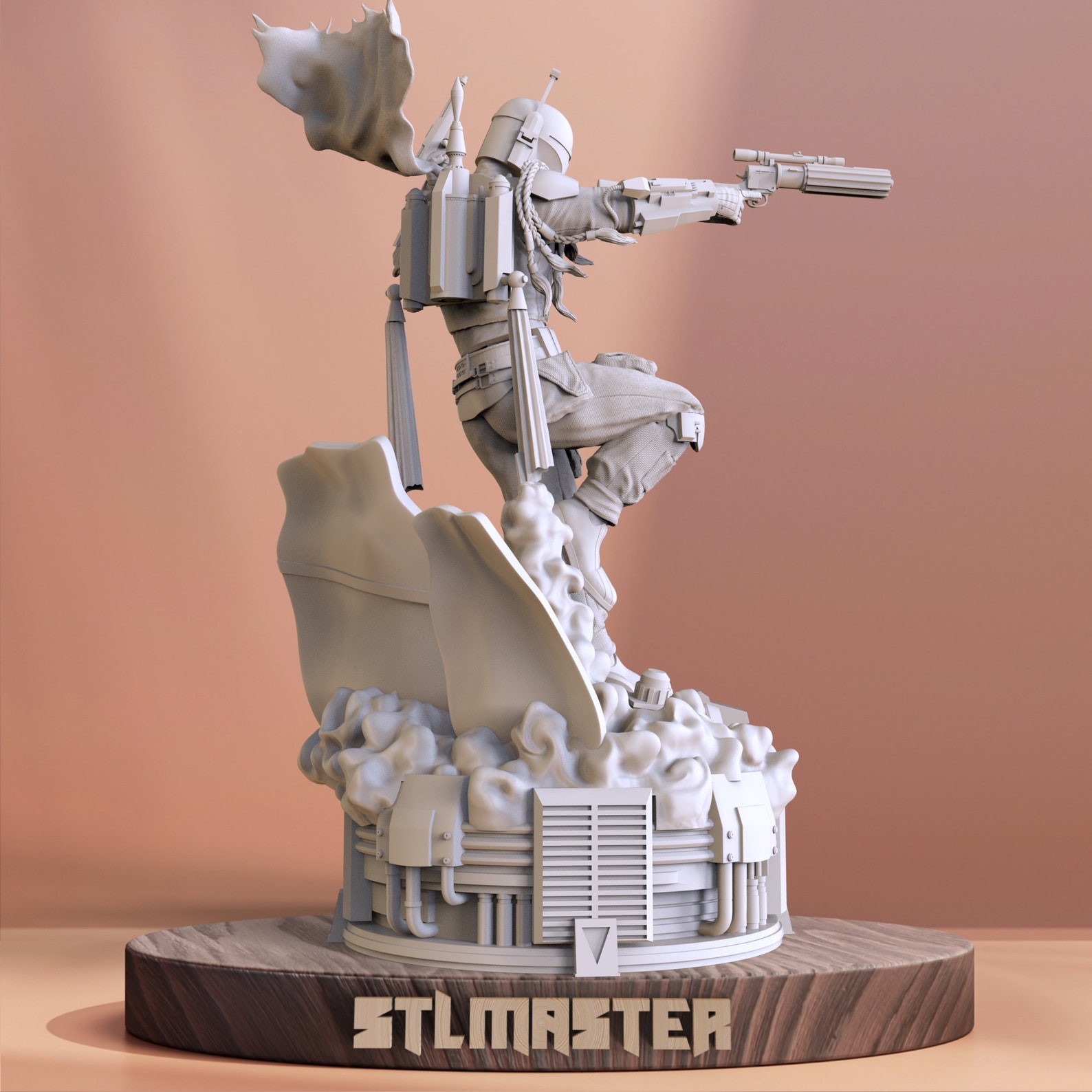 Boba Feet Star Wars 3D Print STL File for 3D Printing, Instant Download ...