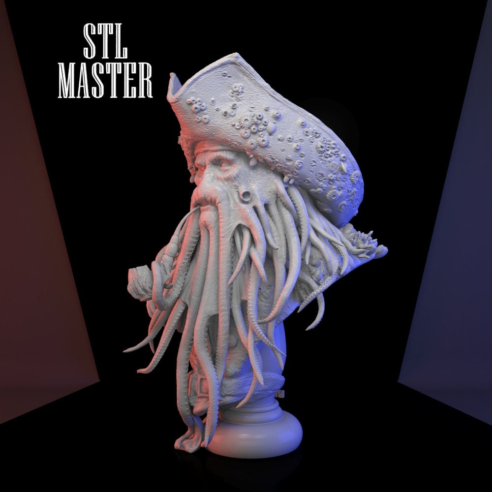 Davy Jones Bust 3D Print STL File for 3D Printing Instant - Etsy UK