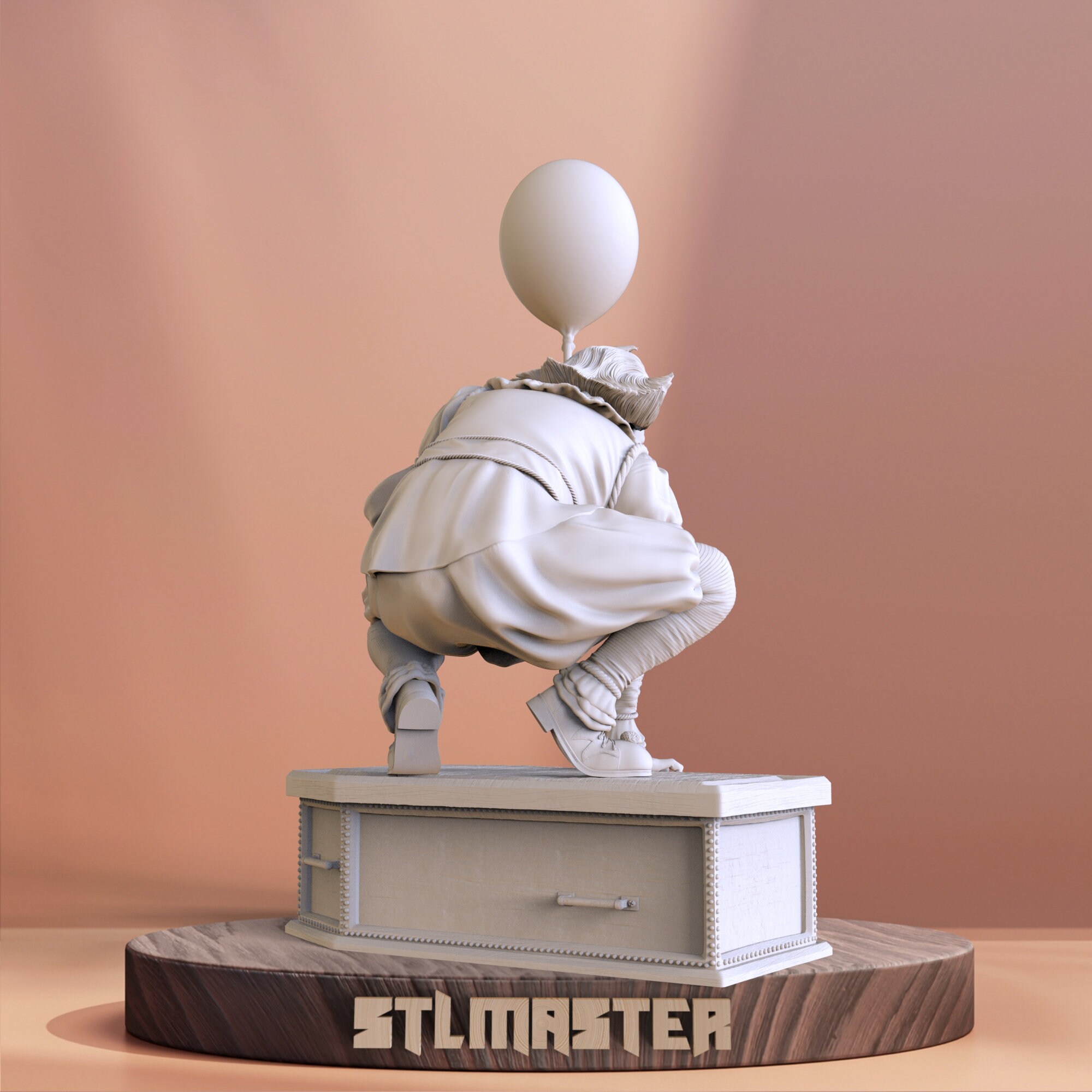 Pennywise 3D Print STL File for 3D Printing, Instant Download Drive ...