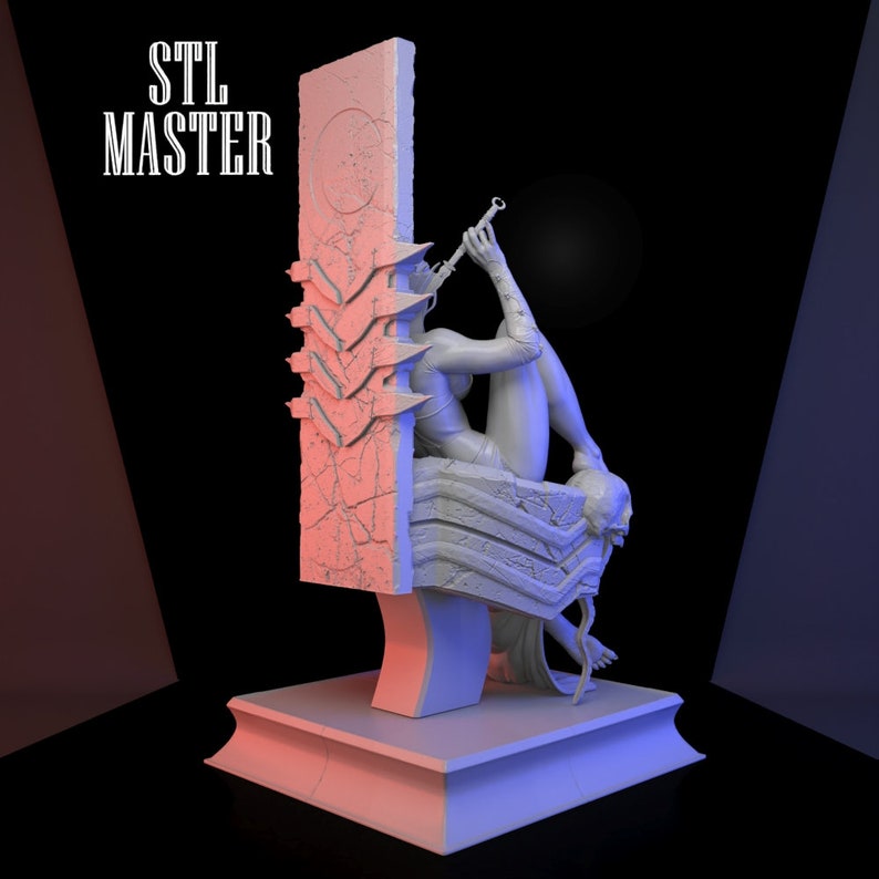 Throne Girl 3D Print STL File for 3D Printing, Instant Download Drive ...
