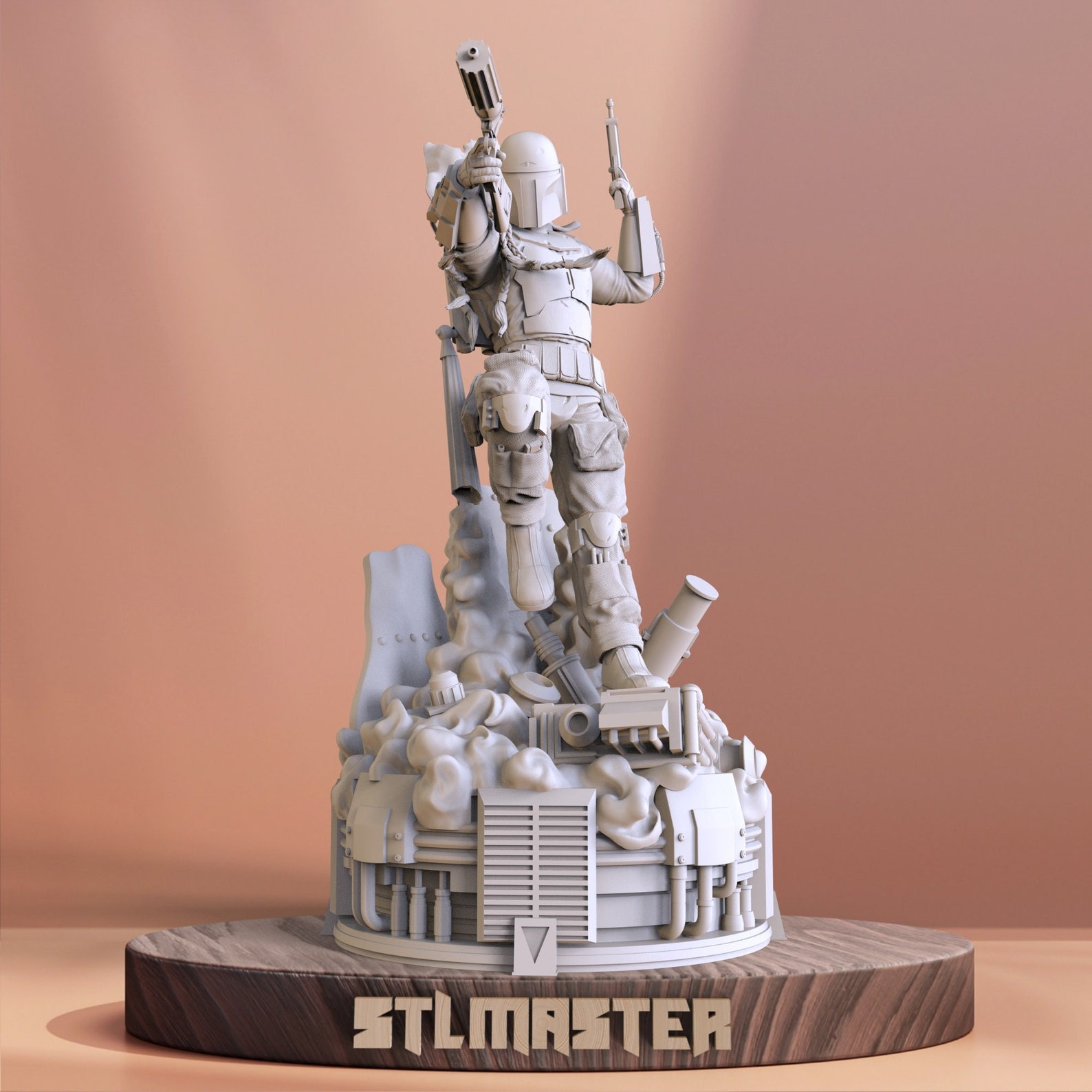 Boba Feet Star Wars 3D Print STL File for 3D Printing, Instant Download ...