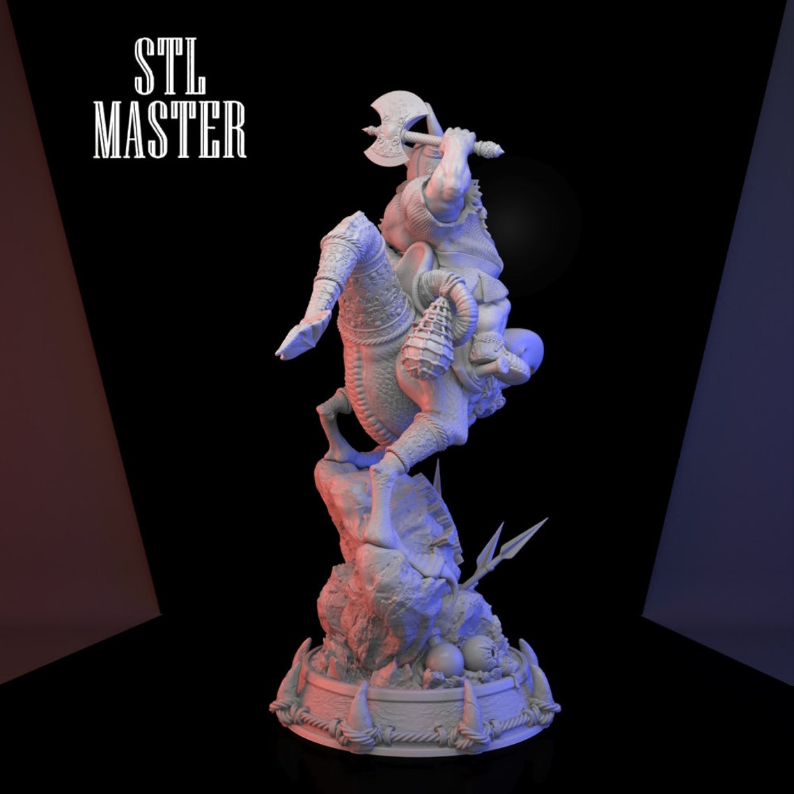 Golden Axe Fanart 3D Print STL File for 3D Printing Instant - Etsy