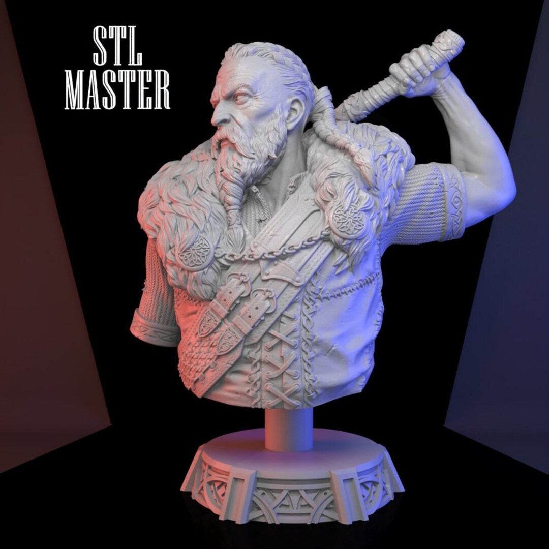The Viking Bust 3D Print STL File for 3D Printing Instant - Etsy