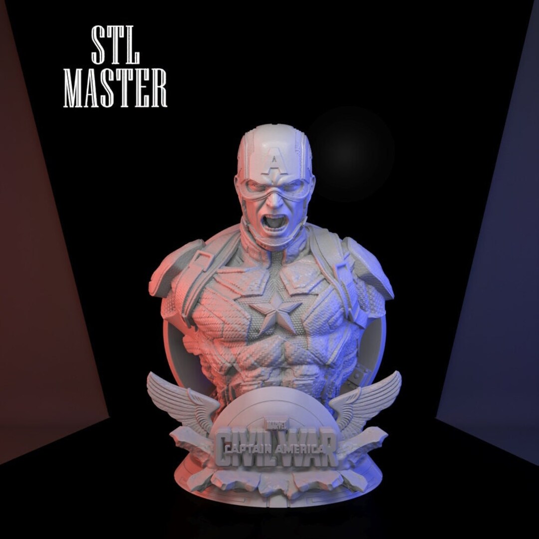 Captain Bust 3D Print STL File for 3D Printing Instant - Etsy