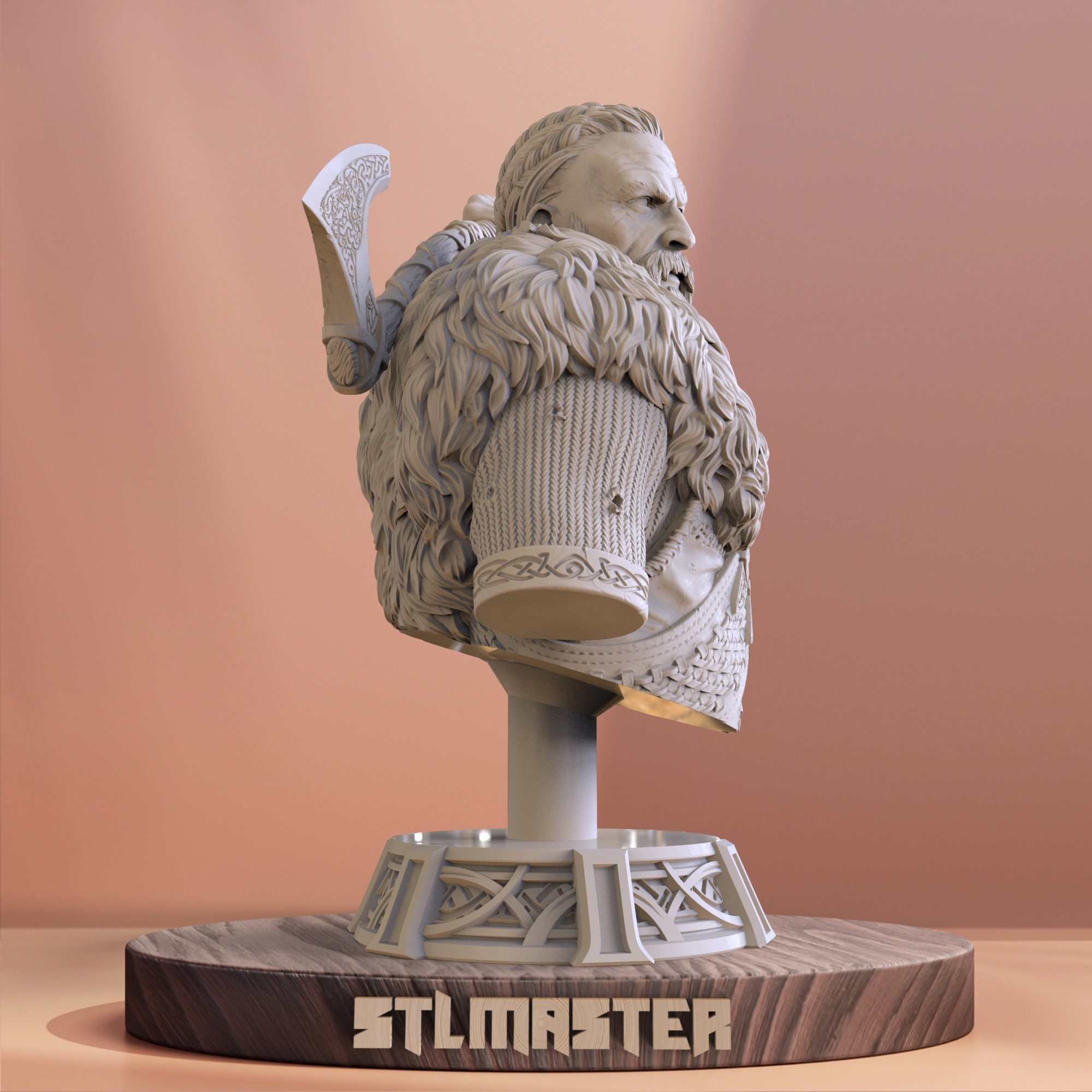 The Viking Bust 3D Print STL File for 3D Printing Instant - Etsy
