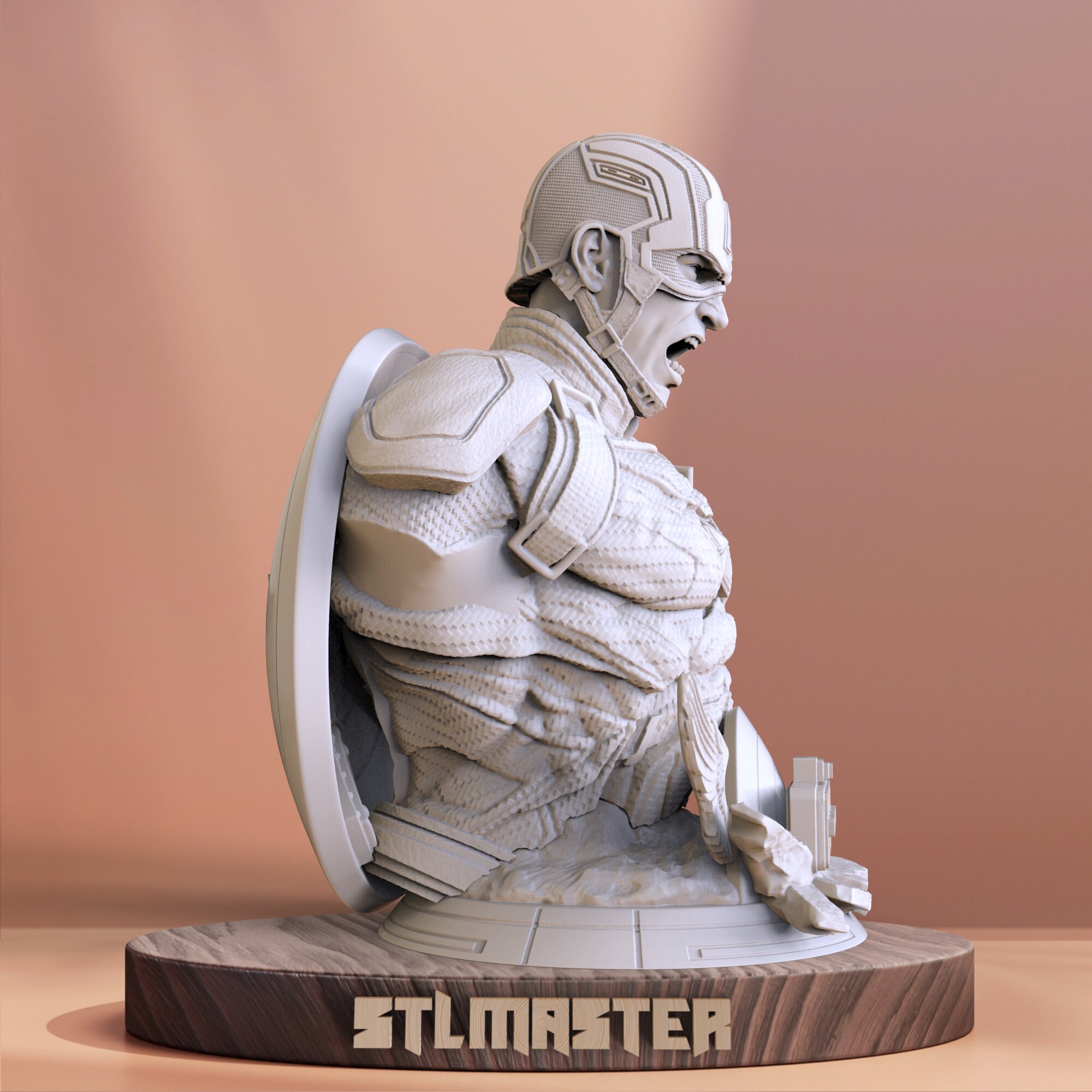 Captain Bust 3D Print STL File for 3D Printing Instant - Etsy