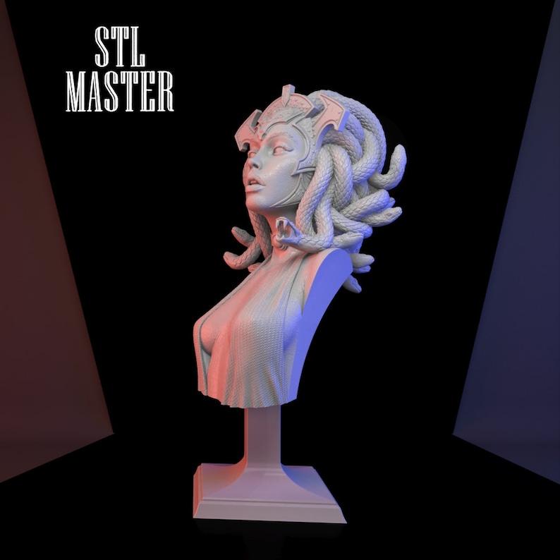 Medusa Bust 3D Print STL File for 3D Printing Instant - Etsy