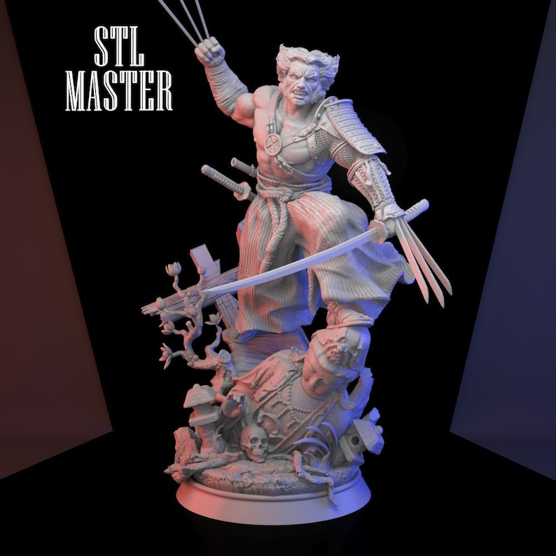 Wolverine Samurai 3D Print STL File for 3D Printing Instant - Etsy