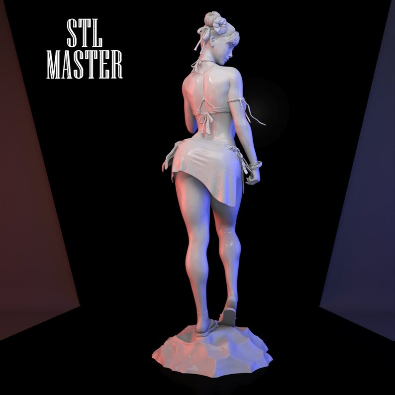 Chun Li Bikini 3d Print Stl File For 3d Printing Instant Etsy