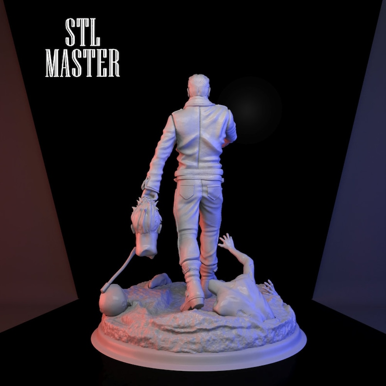The Walking Dead Negan 3D Print STL File for 3D Printing, Instant ...