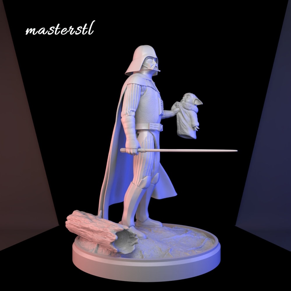 Darth Vader Diorama Star Wars 3D Print STL File for 3D - Etsy