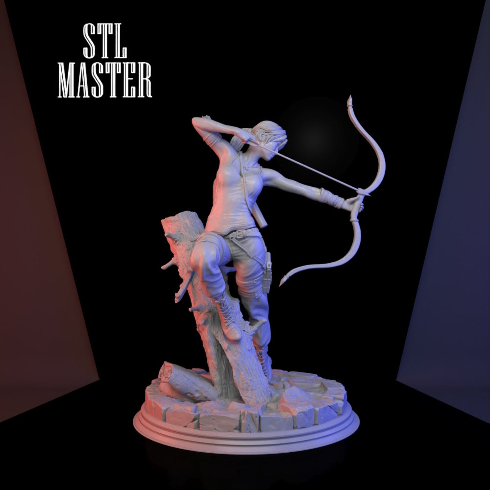 Lara Croft 3D Print STL File for 3D Printing Instant Download - Etsy