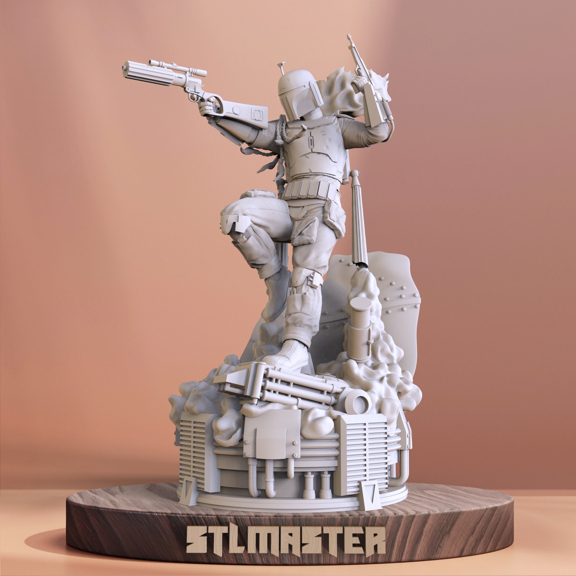 Boba Feet Star Wars 3d Print Stl File For 3d Printing Instant Download 8242