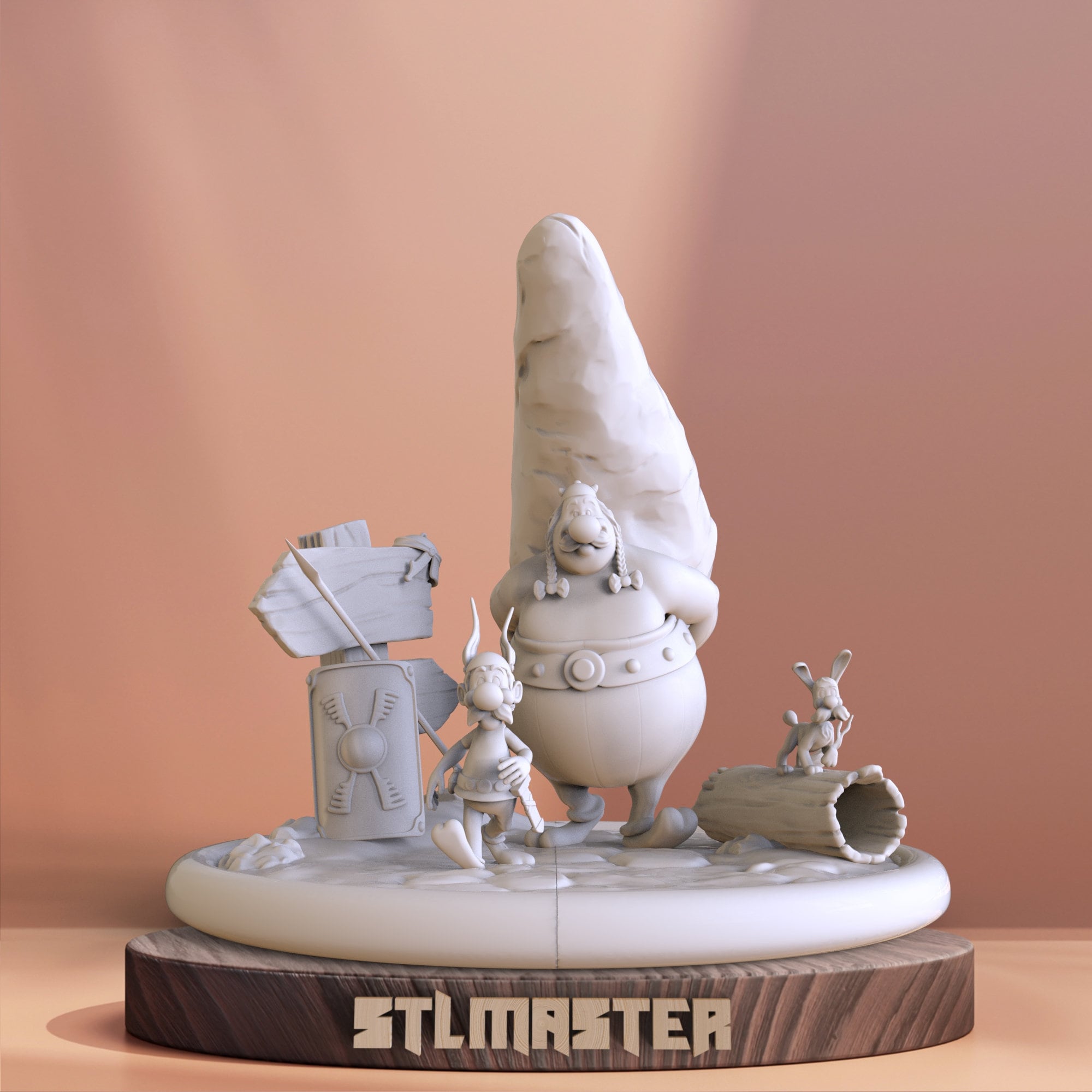 Asterix Obelix 3D Print STL File for 3D Printing, Instant Download ...