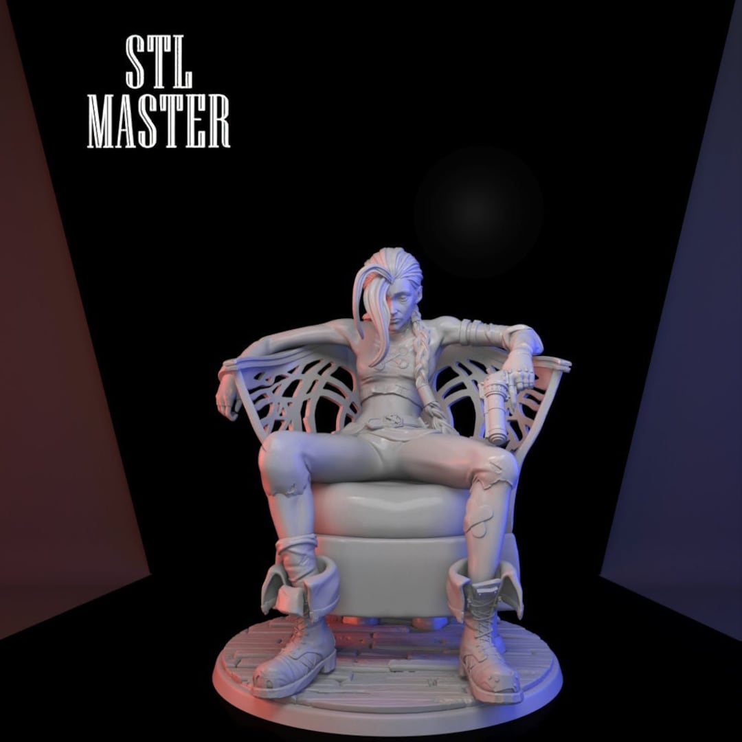 Jinx Movie Figure 3D Print STL File for 3D Printing, Instant Download ...