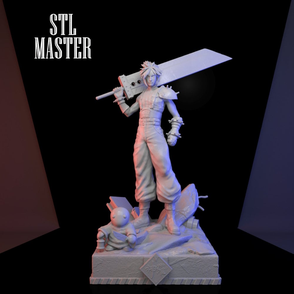 Final Fantasy Game 3D Print STL File for 3D Printing, Instant Download ...