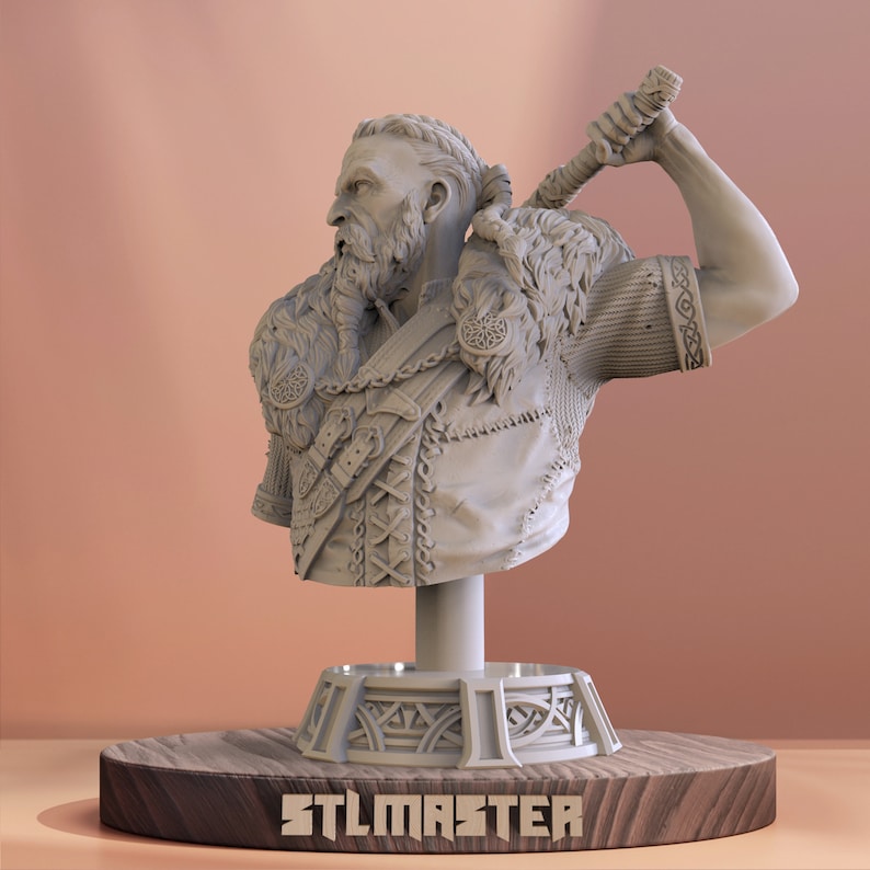 The Viking Bust 3D Print STL File for 3D Printing Instant - Etsy