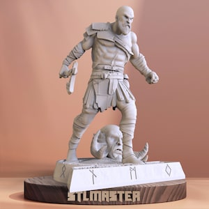 Kratos - God of War 3D Print STL File for 3D Printing, Instant Download ...