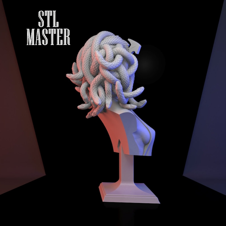 Medusa Bust 3D Print STL File for 3D Printing Instant - Etsy