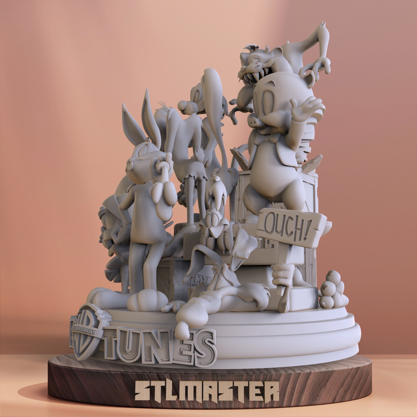 Looney Tunes Diorama 3D Print STL File for 3D Printing, Instant ...