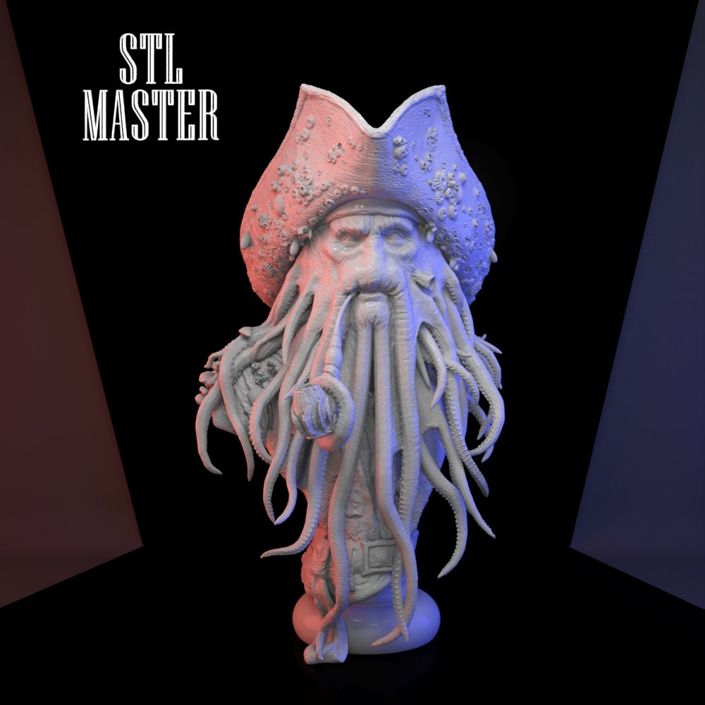 Davy Jones Bust 3D Print STL File for 3D Printing Instant - Etsy UK