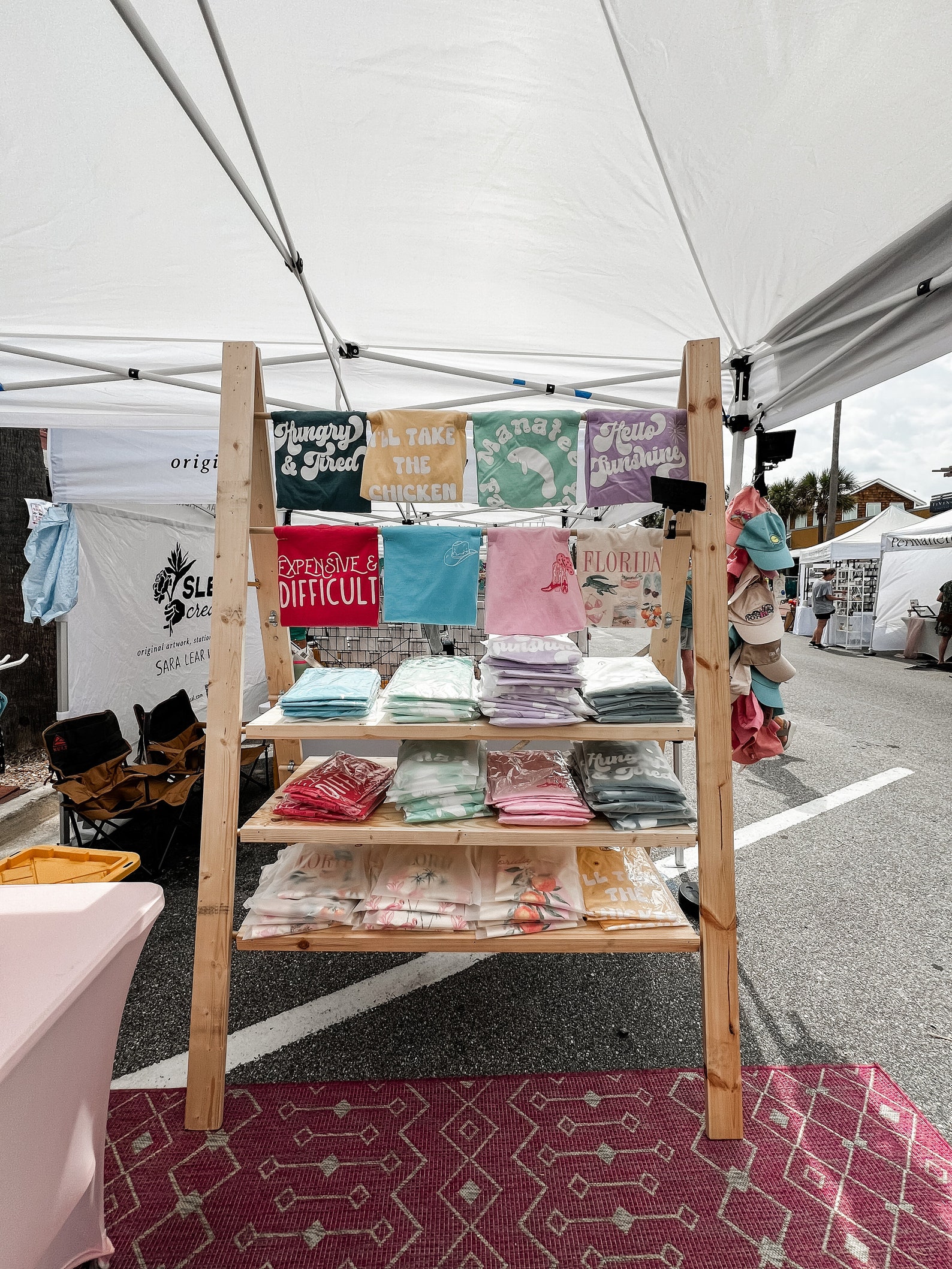 DIY Collapsible Clothing Shelf Plans | Craft Fair Shelf Tutorial | How ...