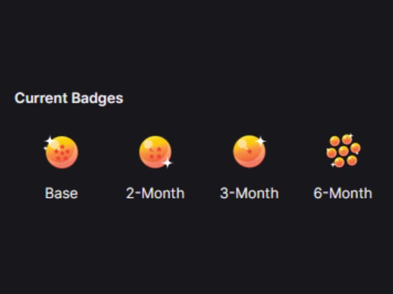DBZ Anime Sub/bit Badges for Twitch/kick - Etsy